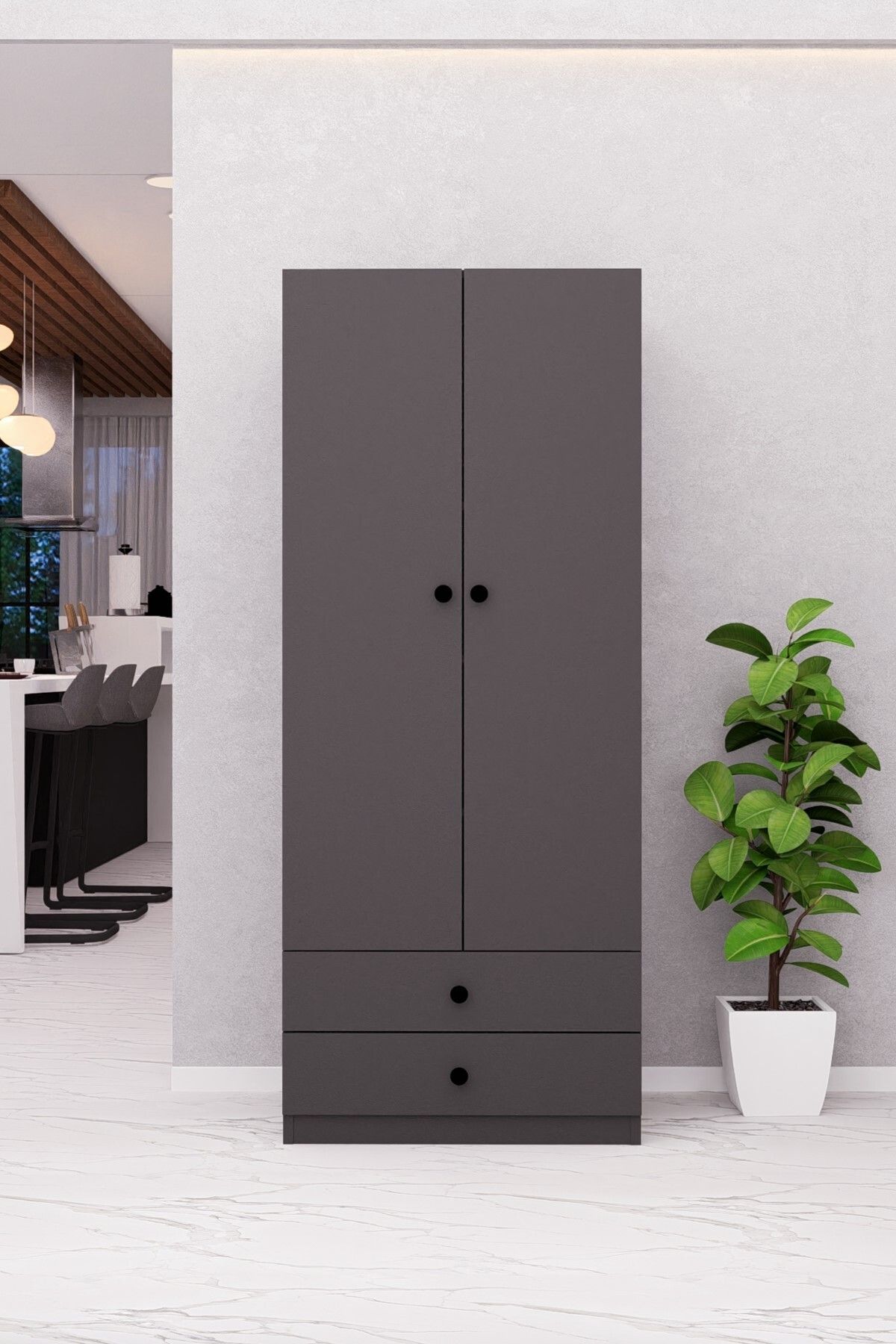 MDF KİLER DOLABI VE TEPSİ DOLABI ÇEKMECELİ - Demirbal