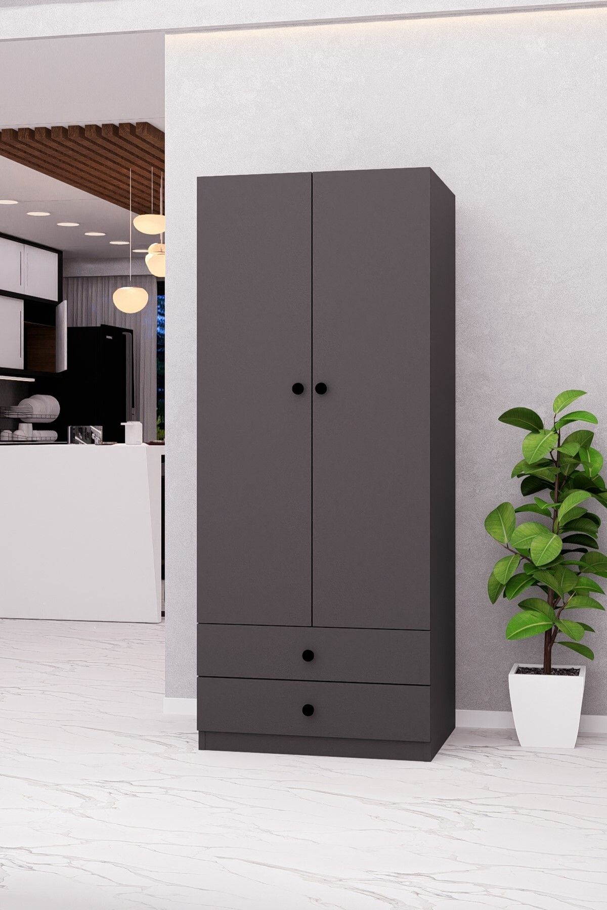 MDF KİLER DOLABI VE TEPSİ DOLABI ÇEKMECELİ - Demirbal